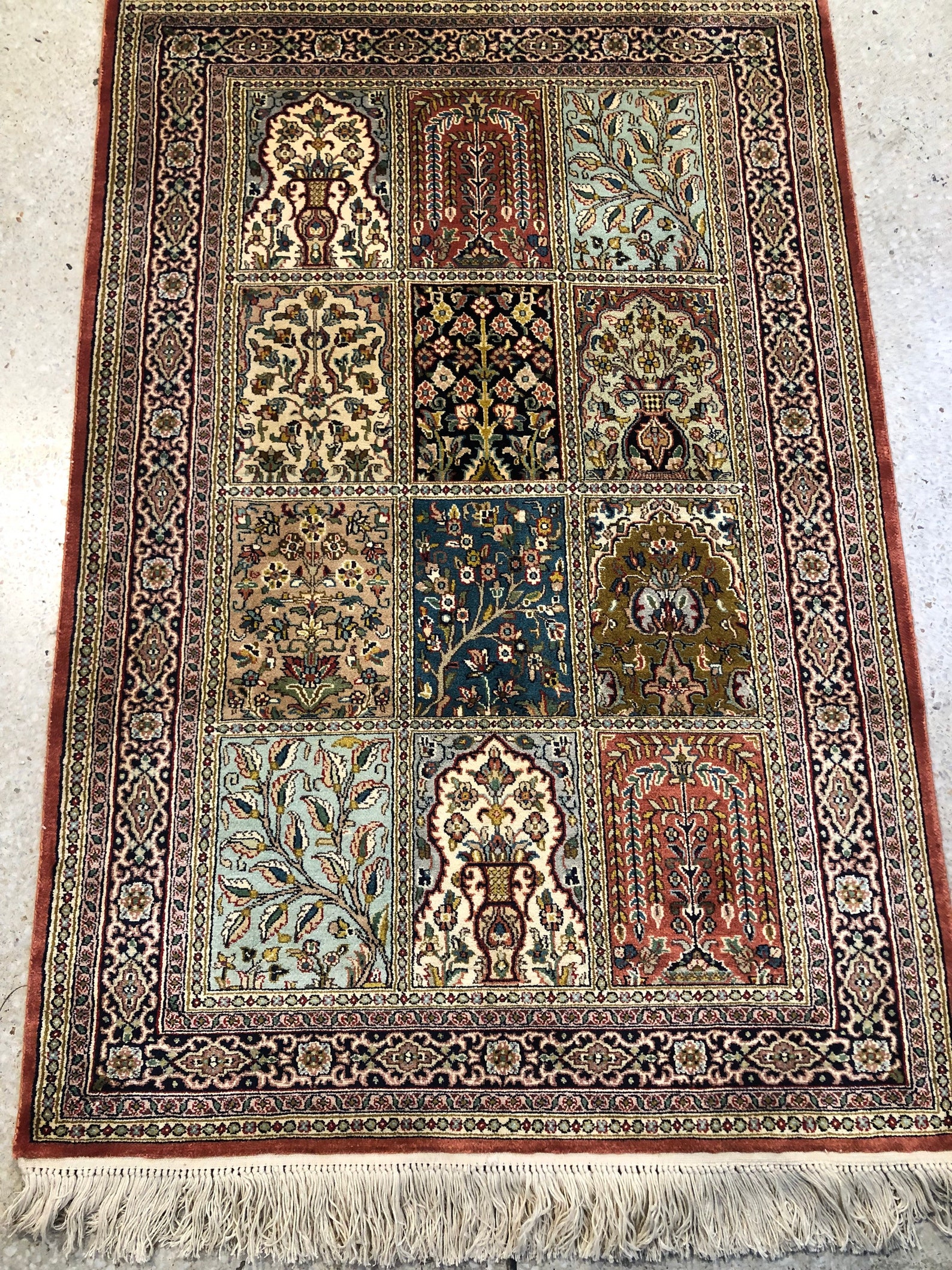 Size:2x3 Feet Silk on Silk Carpet - Etsy