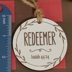 Christ Names Ornament SVG Cut File. Laser Engraved Christmas Tags ...