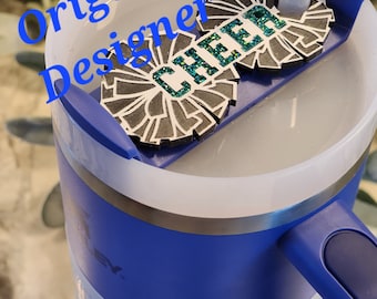 Cheer Bow Cheerleader Topper for Tumbler 30/40 Oz Cup h2.0 - Etsy
