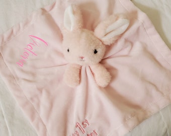 Pink Bunny Blanket | Etsy