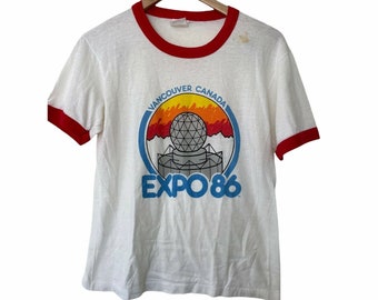 80s Ringer Tshirt | Etsy