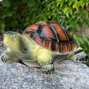 Cute Turtle Ceramic Figure Figurine Statue Decor Home Outdoor Garden ...