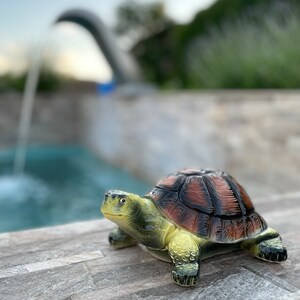 Cute Turtle Ceramic Figure Figurine Statue Decor Home Outdoor Garden ...
