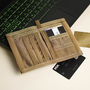 Chameleon VELCRO BIFOLD WALLET Canvas Wallets for Men/women Slim Nylon ...