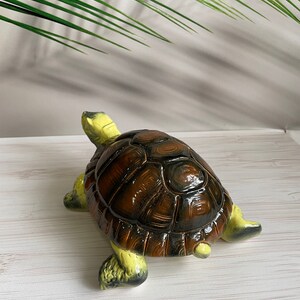 Cute Turtle Ceramic Figure Figurine Statue Decor Home Outdoor Garden ...