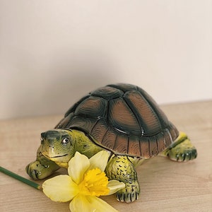 Cute Turtle Ceramic Figure Figurine Statue Decor Home Outdoor Garden ...