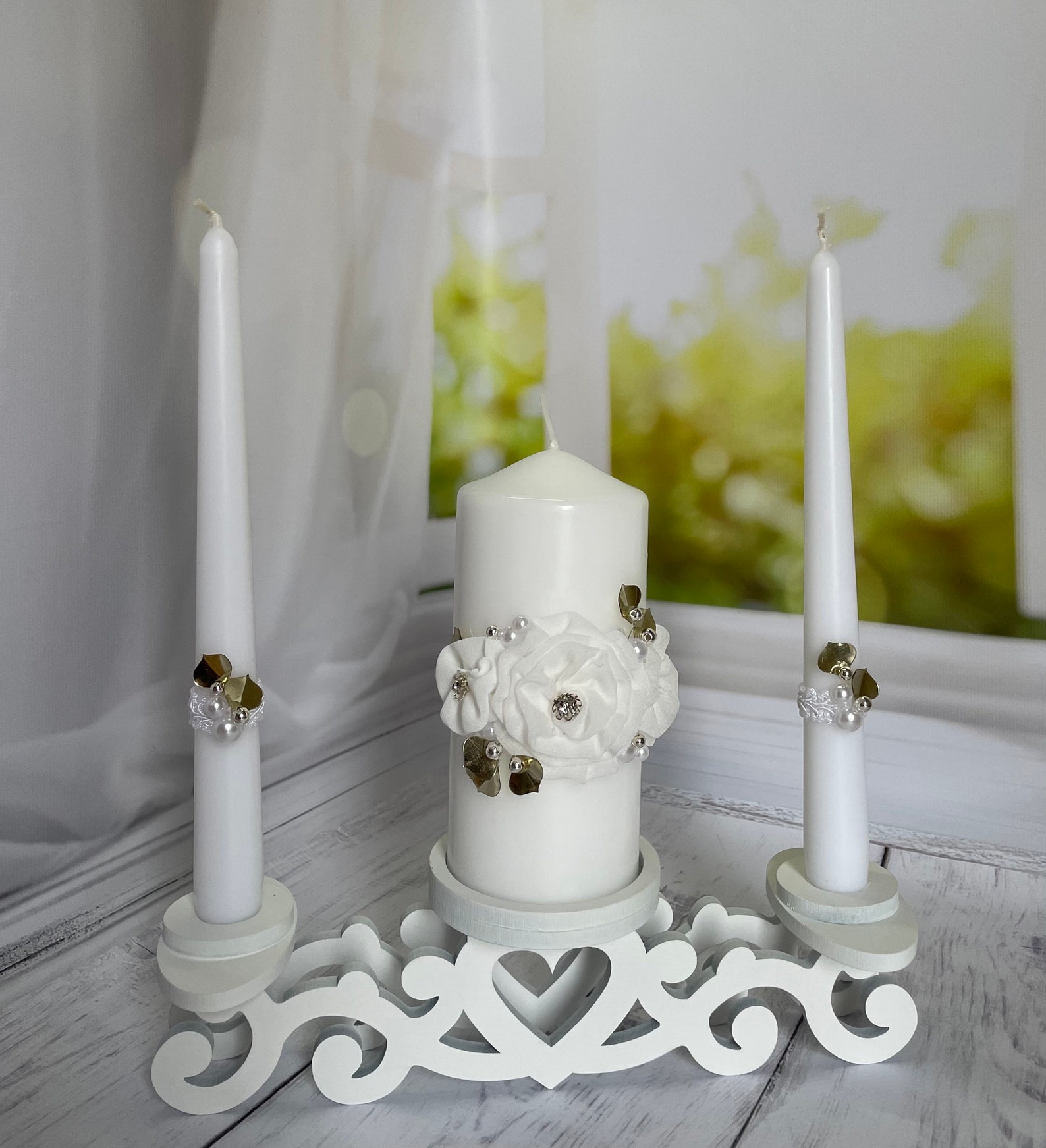 Unity Candle Set for Wedding Wedding Décor & Wedding - Etsy