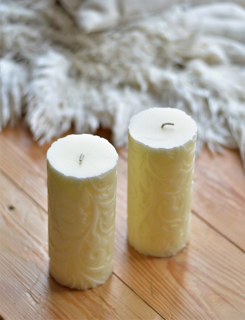 Decorative Pillar Candles-3x6 Inch Unscented for Home - Etsy