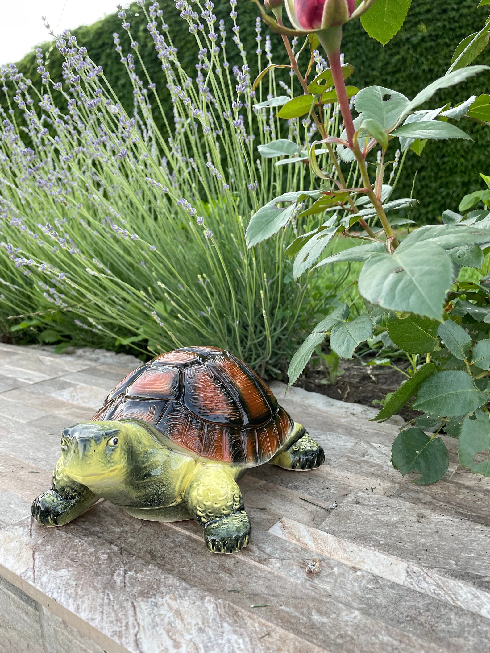 Cute Turtle Ceramic Figure Figurine Statue Decor Home Outdoor | Etsy