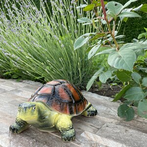 Cute Turtle Ceramic Figure Figurine Statue Decor Home Outdoor Garden ...