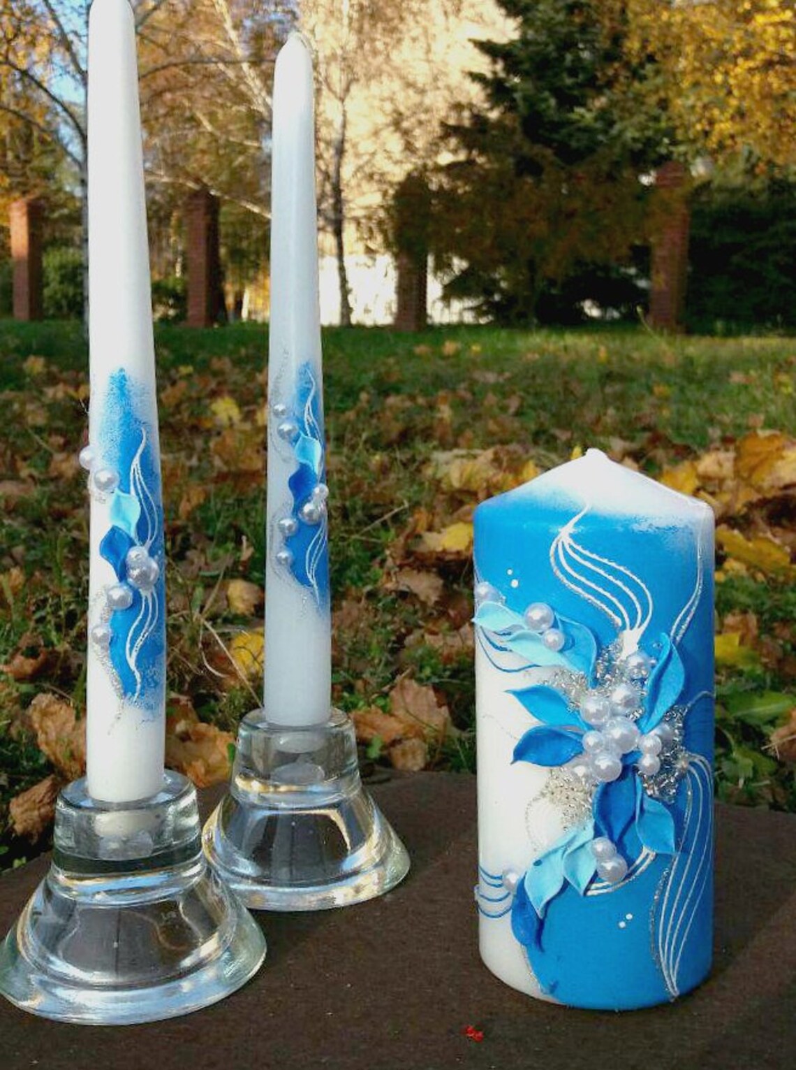 Unity Candle Set for Wedding Wedding Décor & Wedding - Etsy