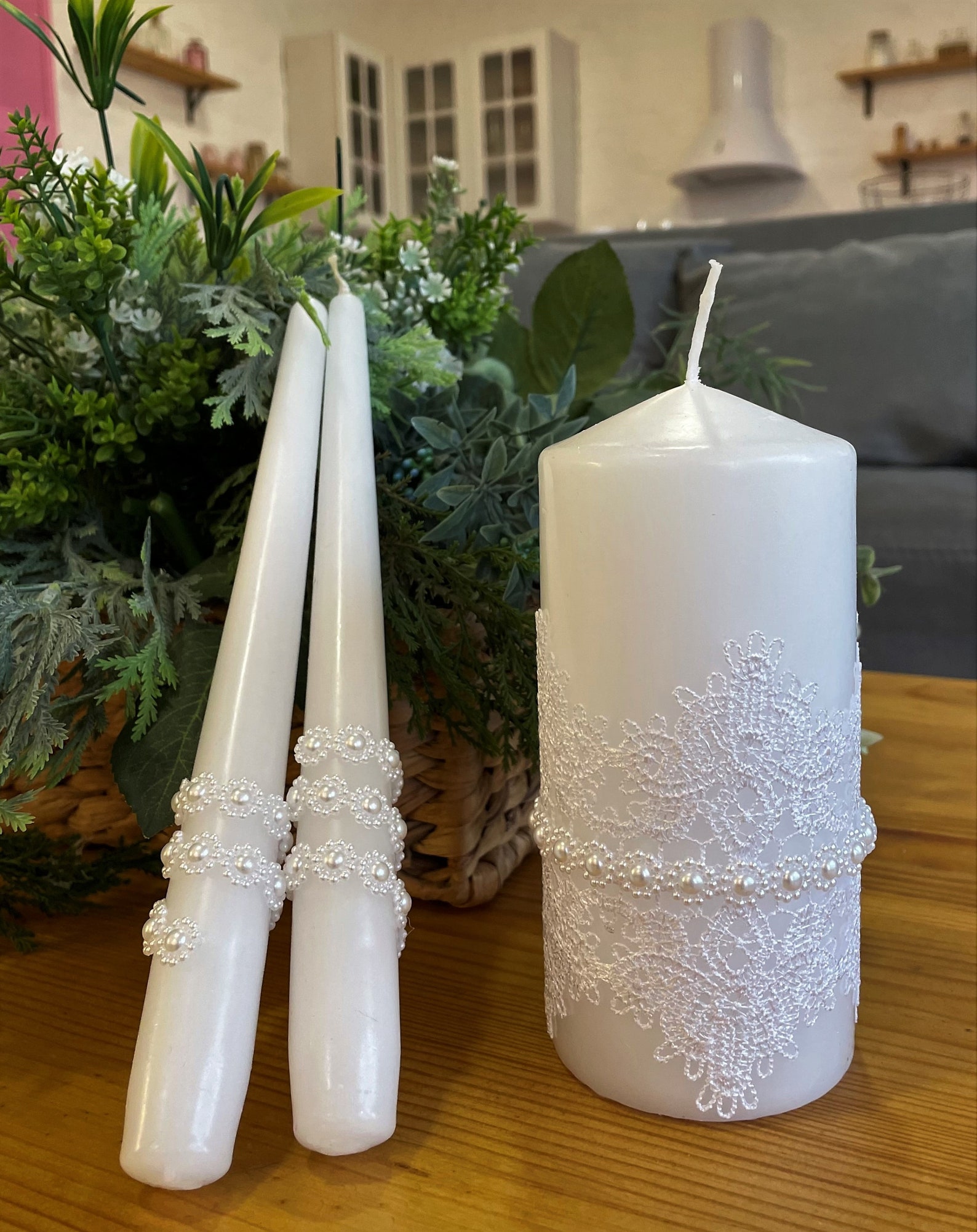 Unity Candle Set for Wedding Wedding Décor & Wedding - Etsy
