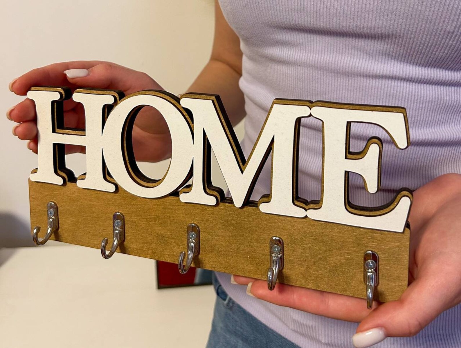 PLYWOOD KEY HOLDER for Wall Cute Key Holder Decorative Key - Etsy