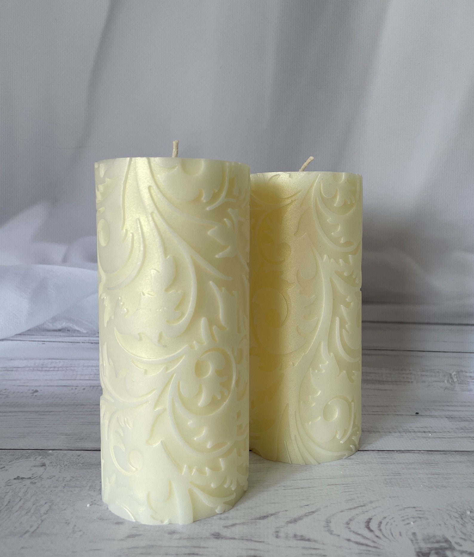 Decorative Pillar Candles-3x6 Inch Unscented for Home | Etsy