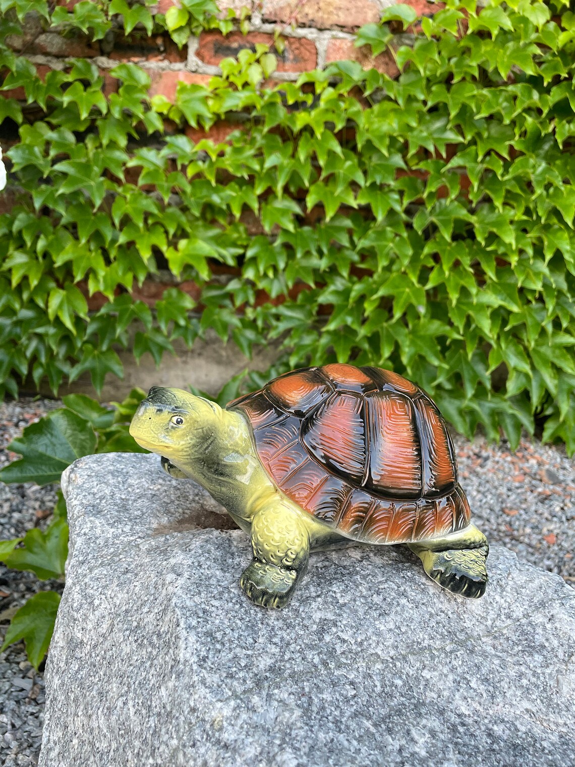 Cute Turtle Ceramic Figure Figurine Statue Decor Home Outdoor | Etsy