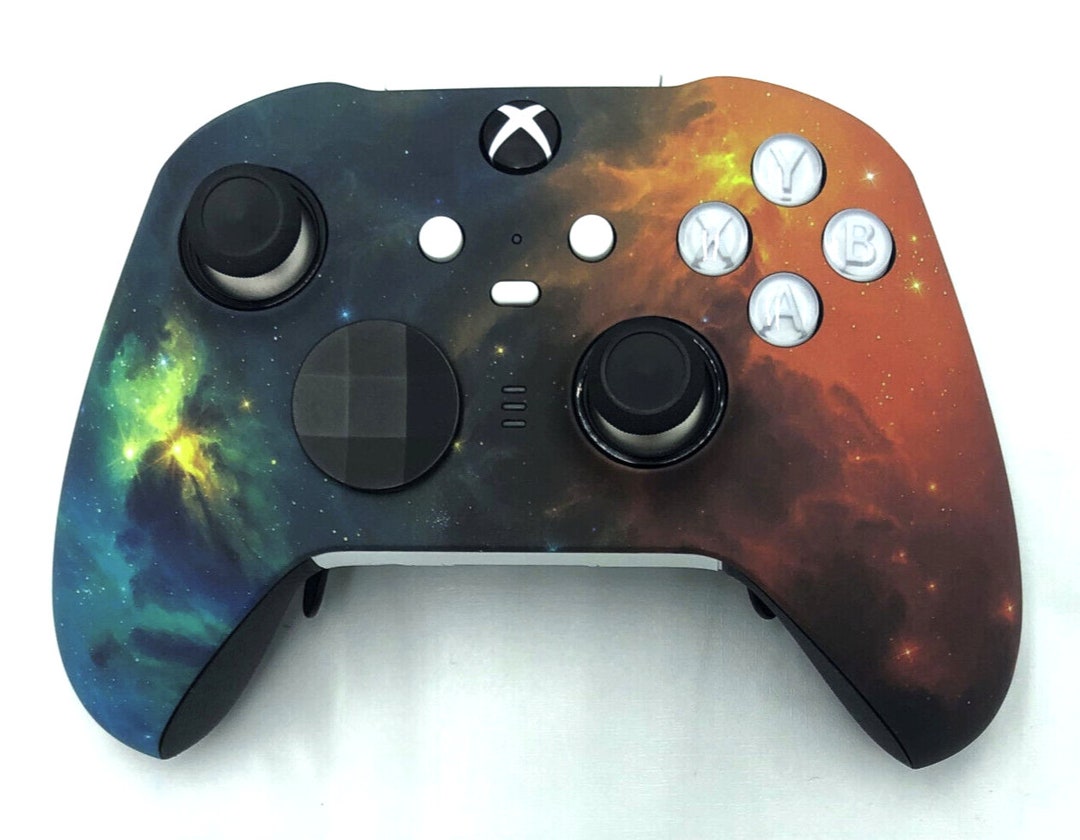 Custom Xbox Series X / S Elite Series 2 Controller Orange Green Nebula ...