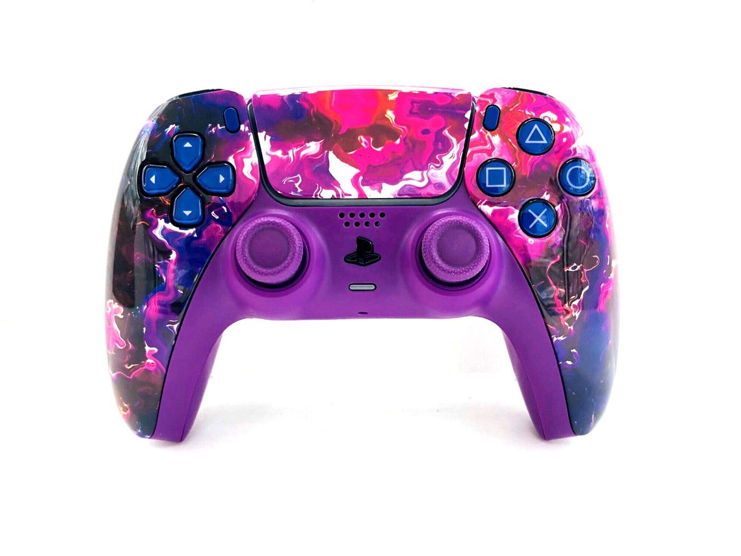 Custom Design Sony Dualsense Wireless Controller Playstation PS5 Purple Lava - Etsy