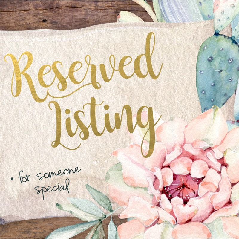 Reserved - Etsy
