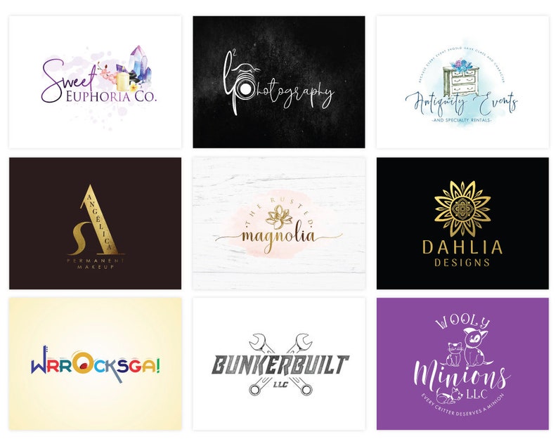 Logo Design Custom-unlimited Revisions-fast Turnaround - Etsy