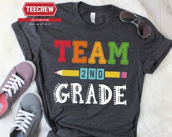 Second grade teacher shirt | Etsy