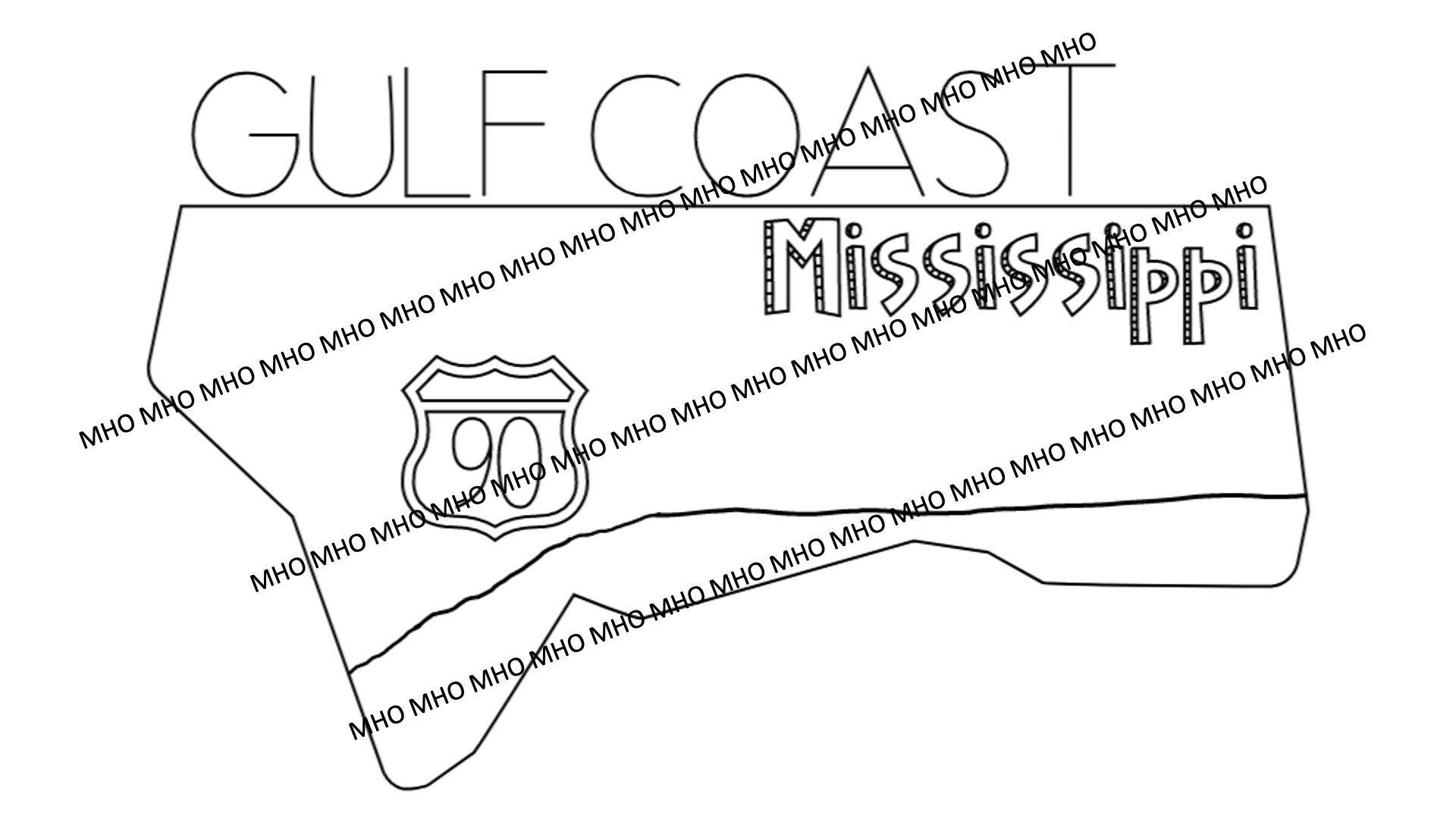 Gulf Coast Mississippi SVG - Etsy