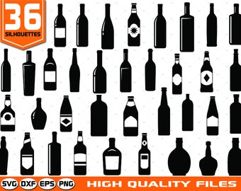 Beer bottle svg | Etsy