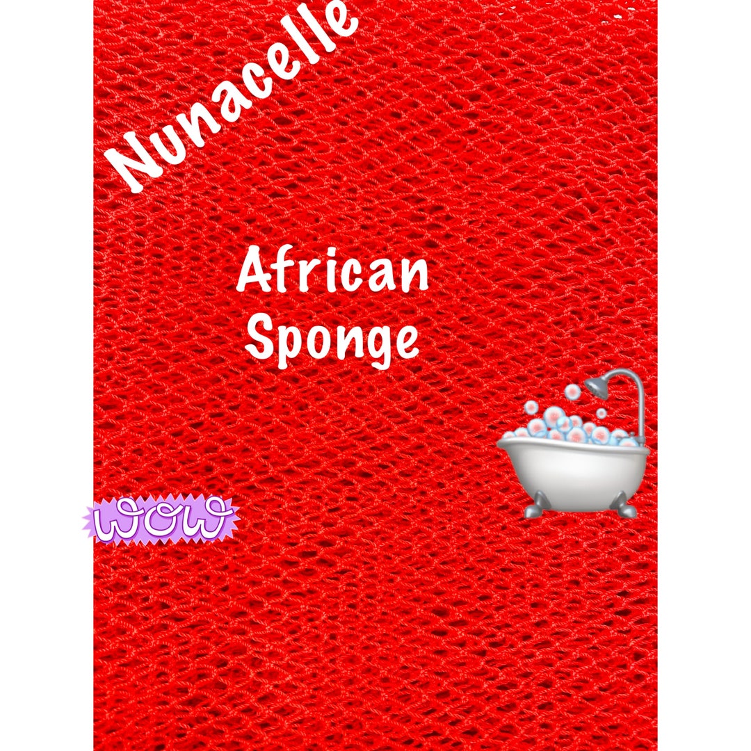 Original African Sponge Red 48 Long African Traditional Sapo Sponge ...