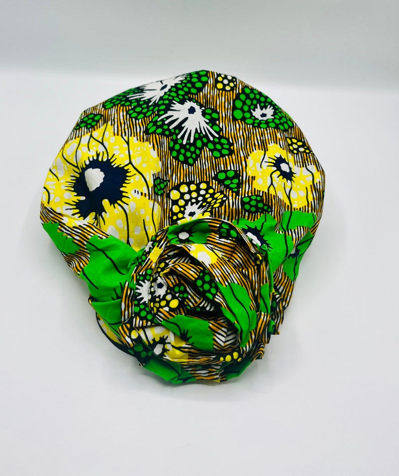 XL Ankara Pretied Turban: Satin Lined Protective Head Wrap - Etsy