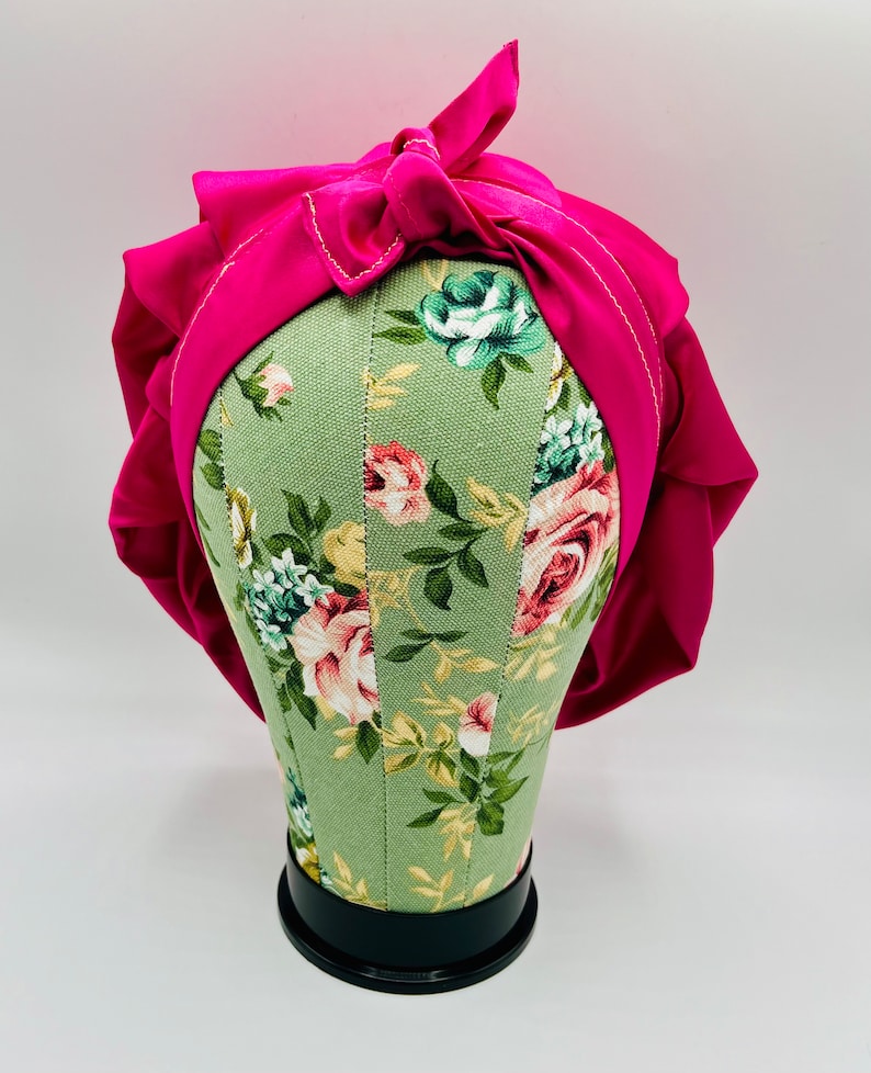 Pink Satin Kids Bonnet: Adjustable Tie Sleep Cap - Etsy