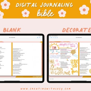 Digital Journaling Bible | Goodnotes 5, Hyperlinked (digital Download ...