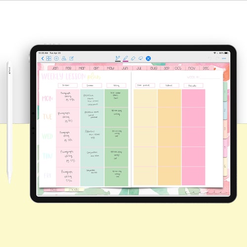 Digital Teacher Planner Goodnotes - Etsy