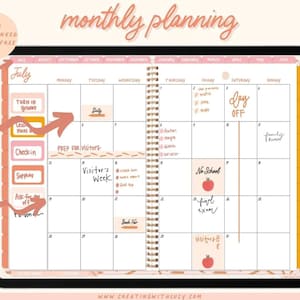 Undated Teacher Digital Planner | Goodnotes Compatible - Etsy