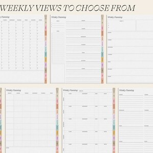 Undated Student Digital Planner Academic Planner Build - Etsy