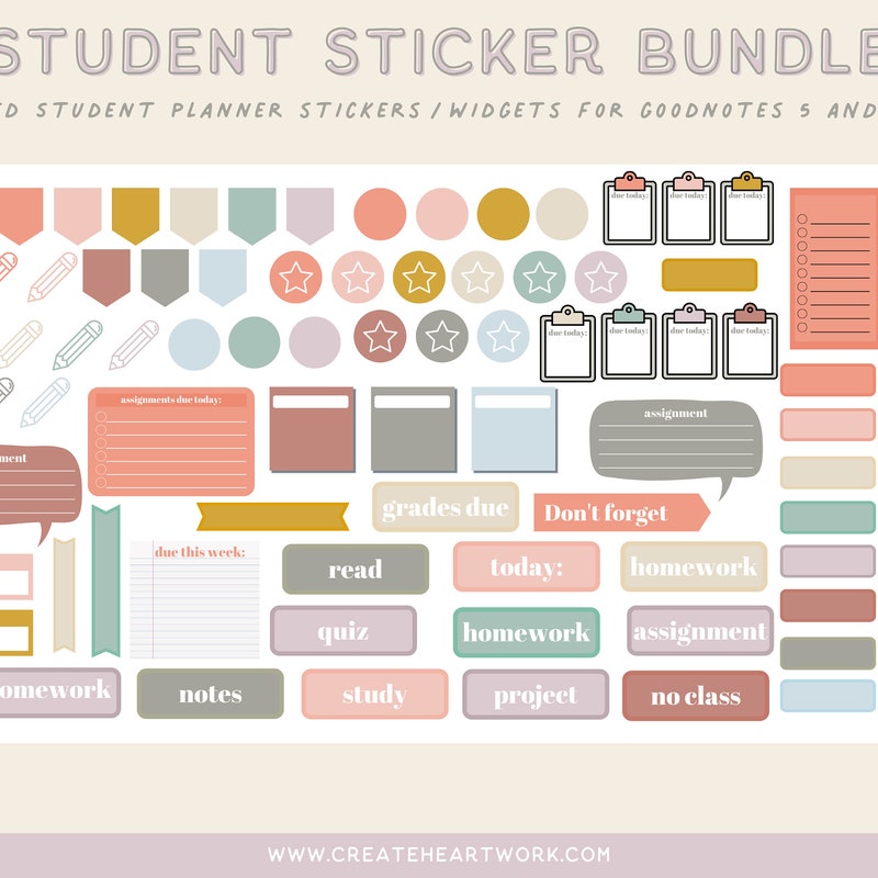 Student Planner Stickers - Etsy