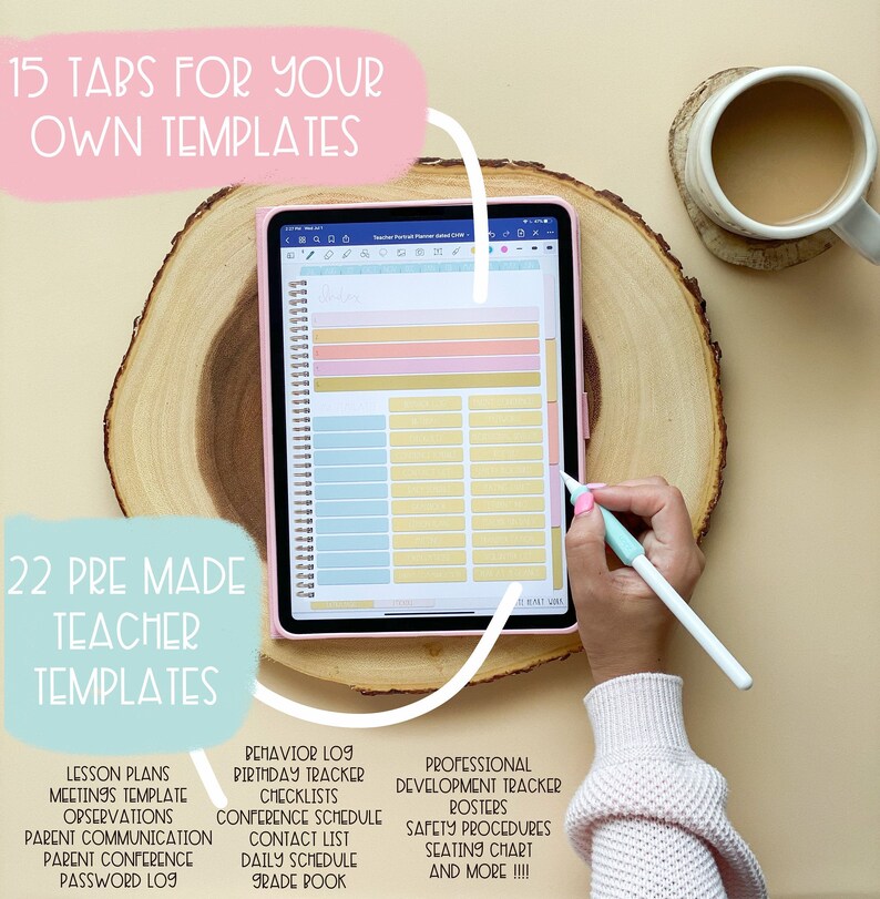 Teacher Digital Planner for Goodnotes Notability Noteshelf - Etsy