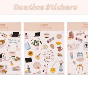 Daily Routine Sticker Pack for Digital Planning Digital Planner Daily ...