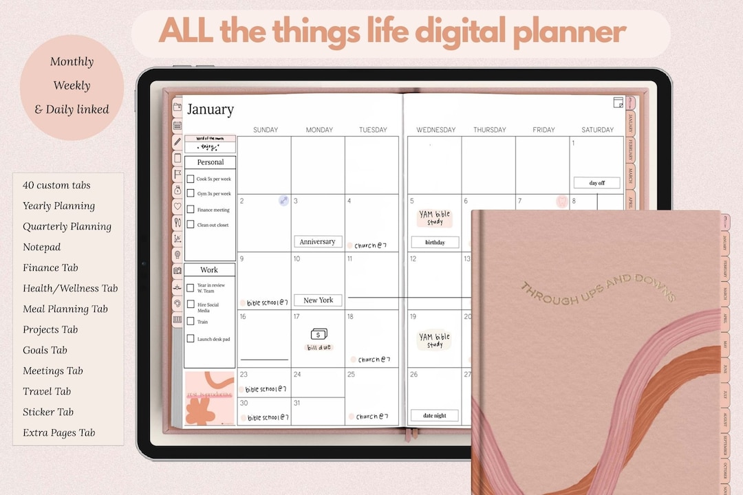 All the Things Life Planner| All in One Digital Planner | Goodnotes ...