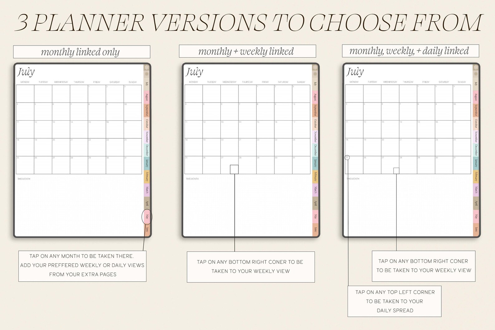 Undated Student Digital Planner Academic Planner Build - Etsy