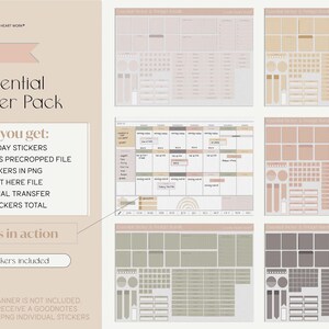 Essential Sticker Pack | Everyday Stickers for Digital Planning ...