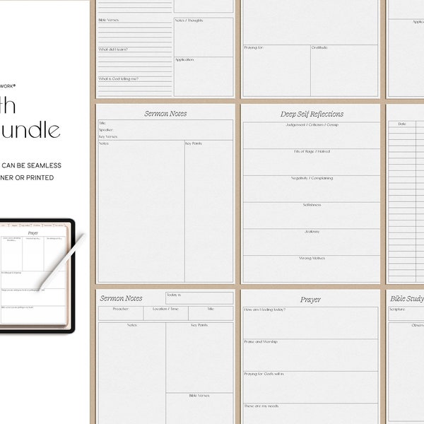 Faith Planner Insert - Etsy