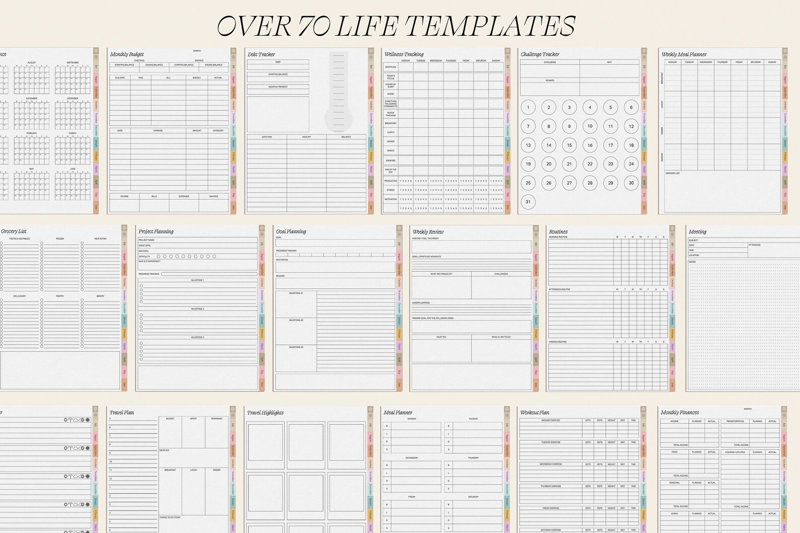 Life Digital Planner | Undated, Customizable, Lag-free (goodnotes5) - Etsy