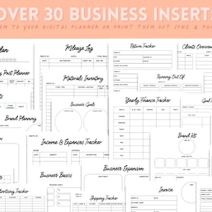 Business Inserts for Digital Planning Goodnotes 5 Business - Etsy