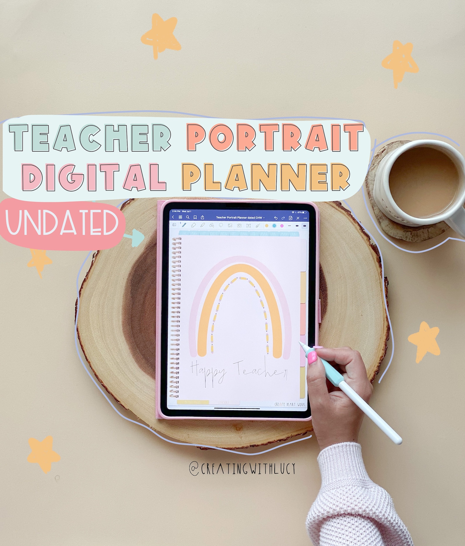 Teacher Digital Planner for Goodnotes Notability Noteshelf - Etsy