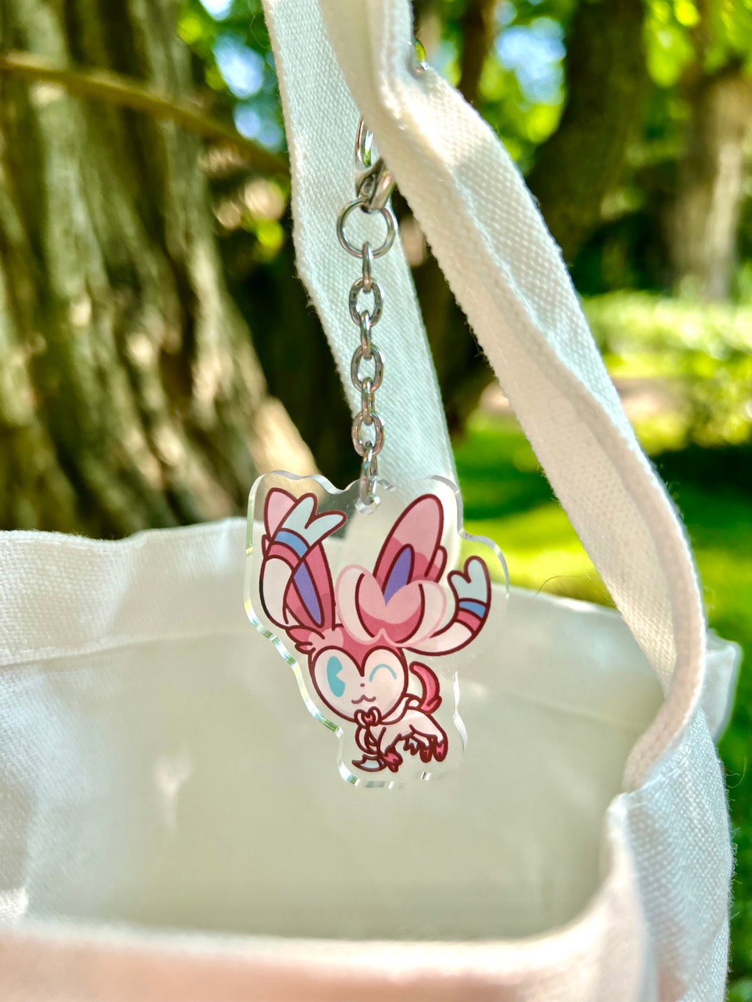 Sylveon Acrylic Keychain - Etsy