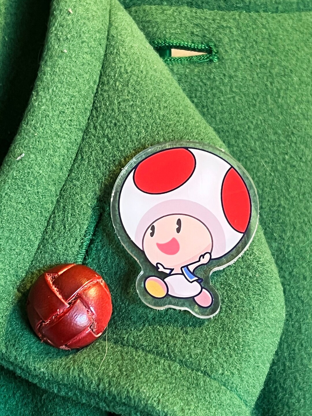 Toad Character Acrylic Smush Pin - Etsy