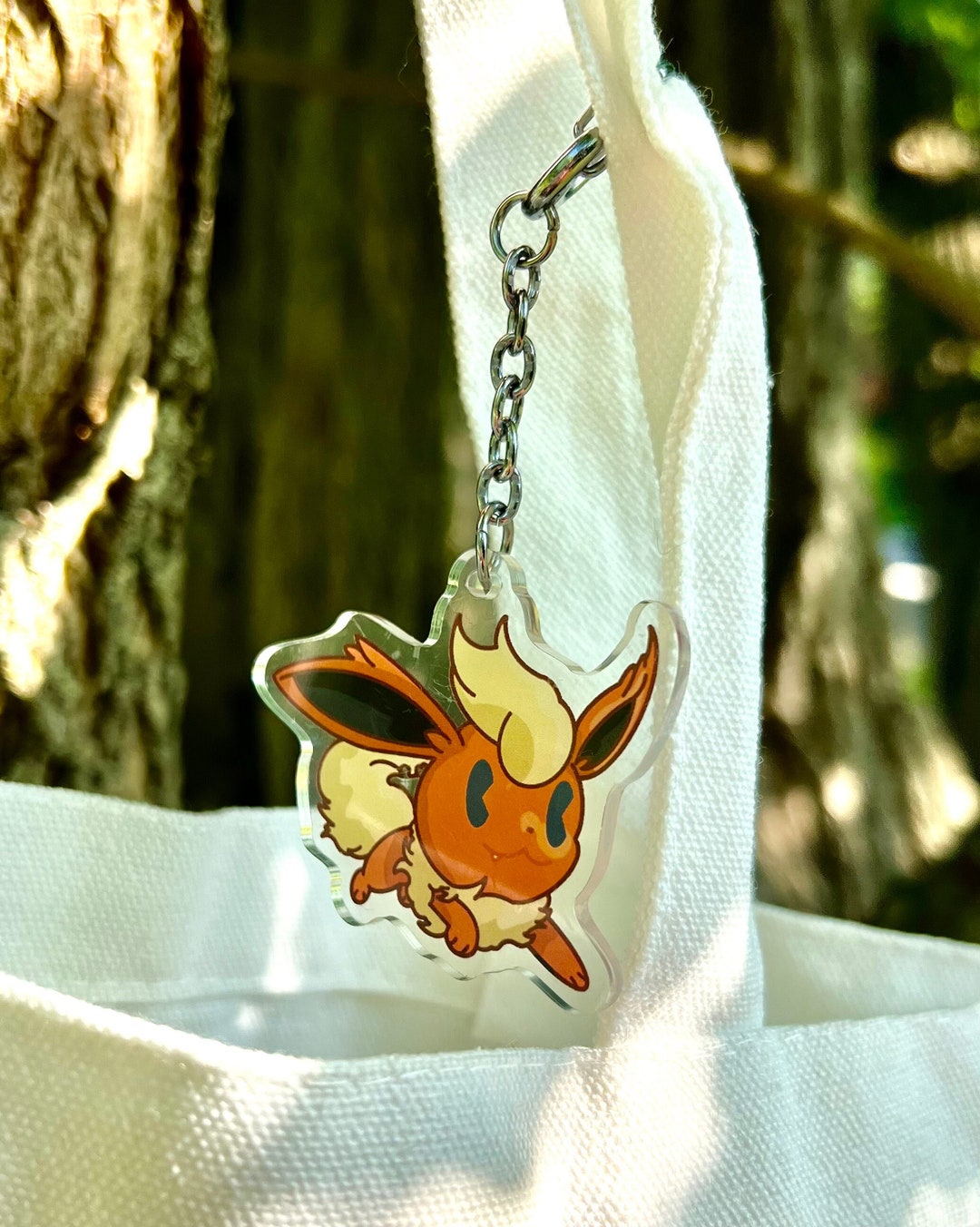 Flareon Acrylic Keychain - Etsy