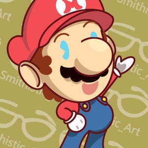 Mario Character Acrylic Smush Pin - Etsy