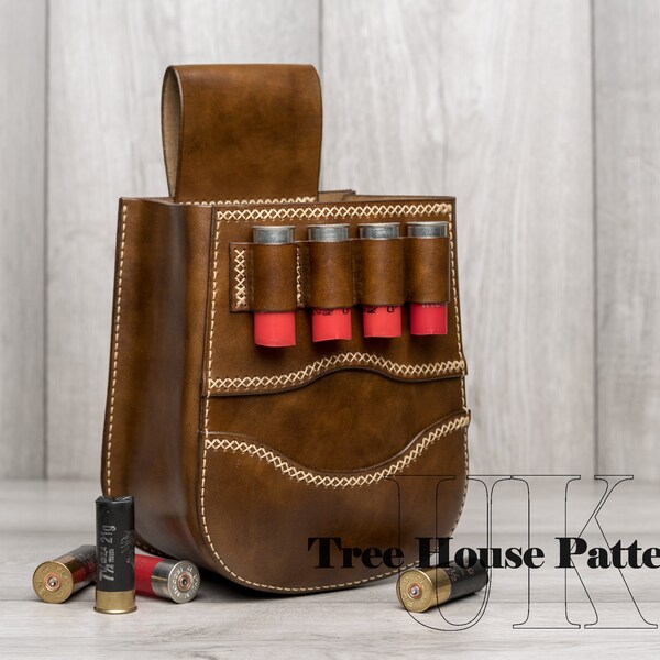 Leather Shell Pouch - Etsy