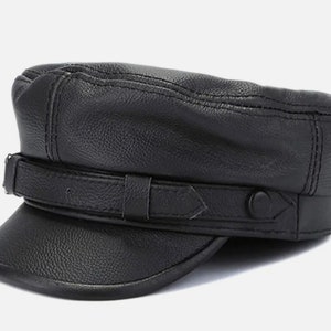 Leather Motorcycle Cap - Etsy