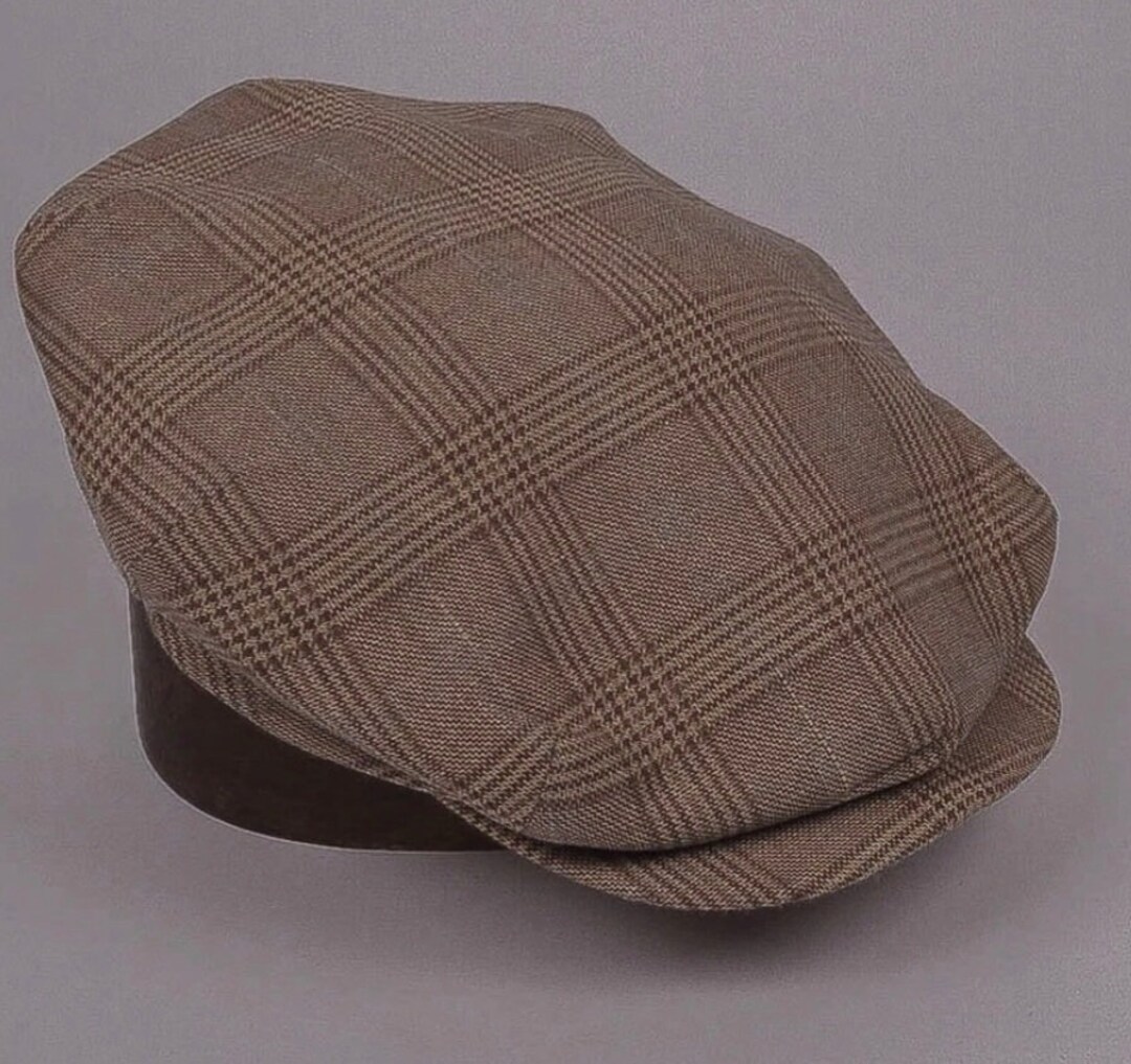 Prince of Wales Check Vintage Style Cap - Etsy